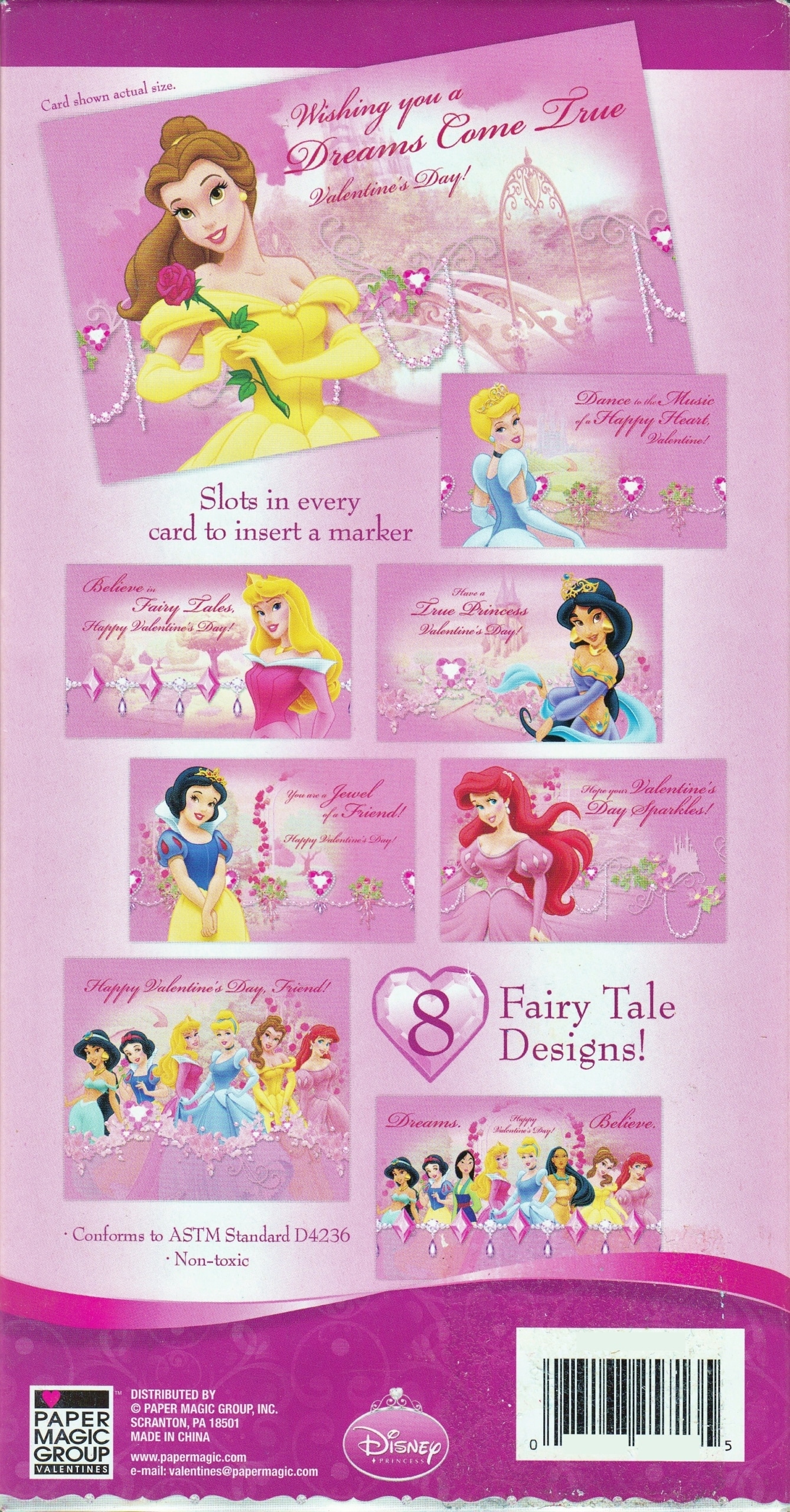 Disney Princess Valentine Cards