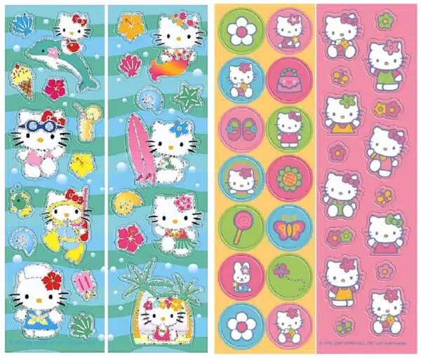Hello Kitty Assorted Sticker Strips